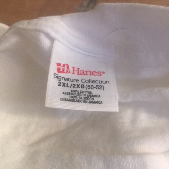 Hanes | Tops | Hanes Signature Collection Tee With Iron On | Poshmark